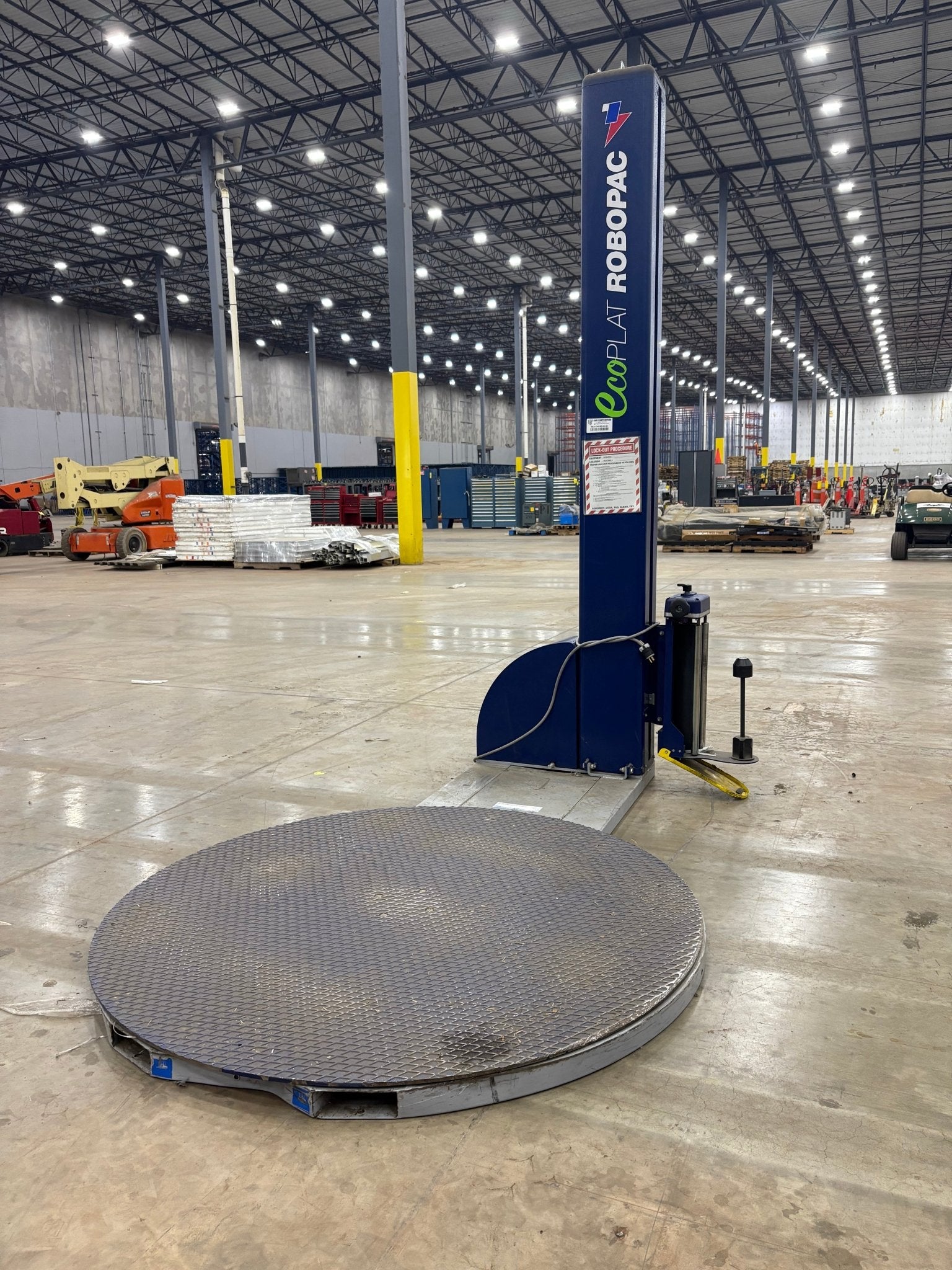 Robopac Ecoplat FRD Pallet Wrapper – Semi-Auto Stretch Wrap Machine ...